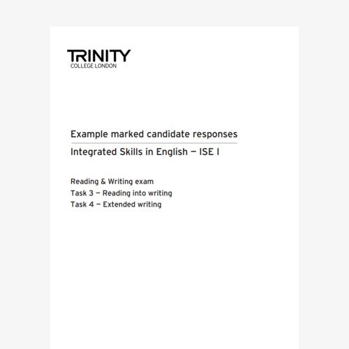 Learner Support - ISE I